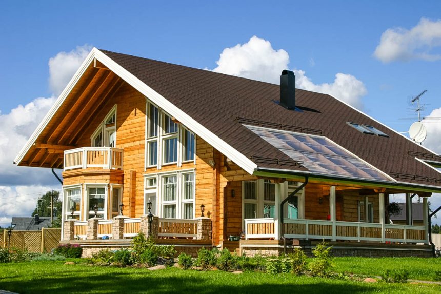 Log house model Scandinavia with classic long corner by Rovaniemi Log ...