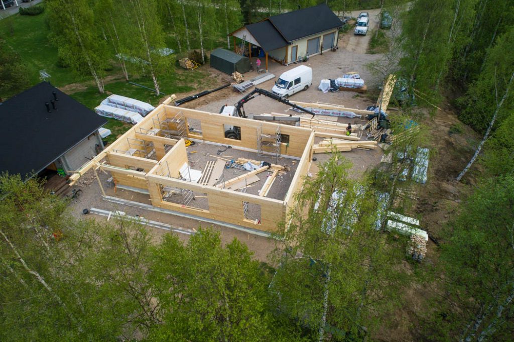 Cosy wooden home in Rovaniemi Finland made by Aito Log Houses