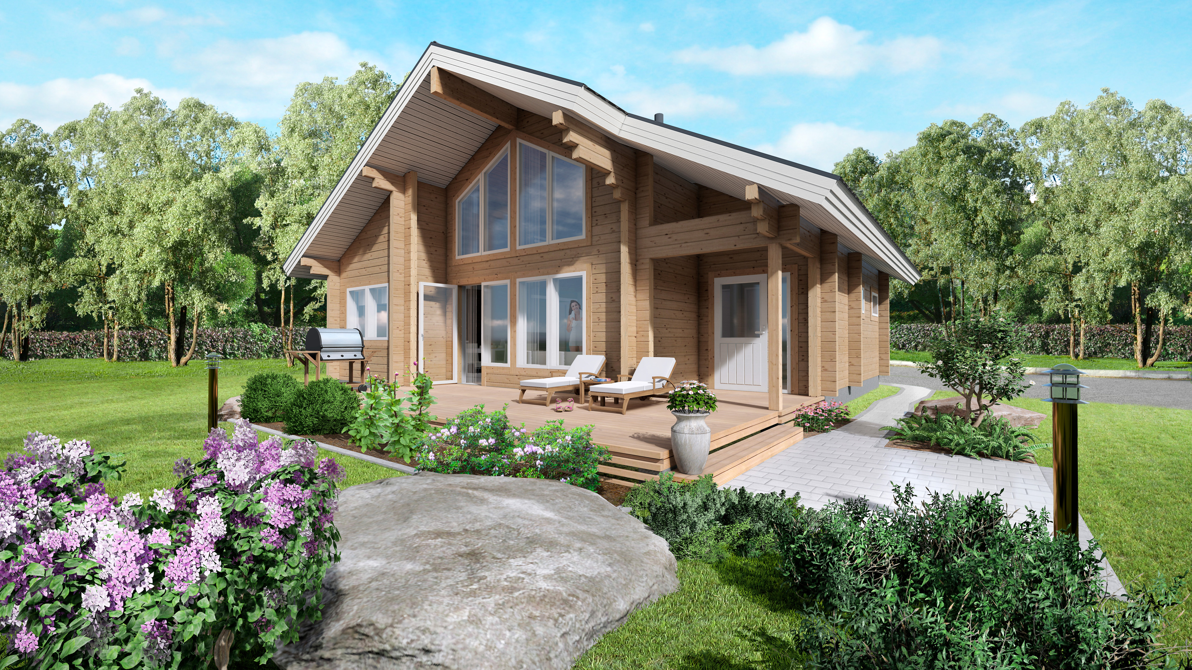Tepsa wooden log house – Aito Log Houses