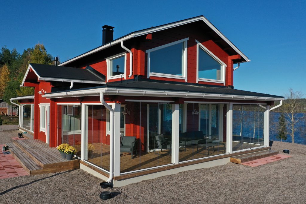 Villa Lehtoniemi - a wooden house constructed in Rovaniemi in Finnish ...